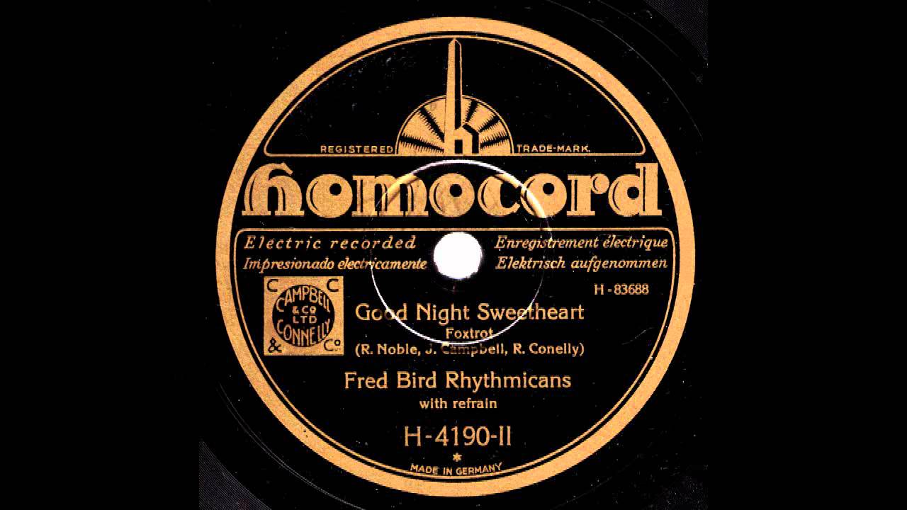Good Night Sweetheart / Fred Bird Rhythmicans mit englischem ...