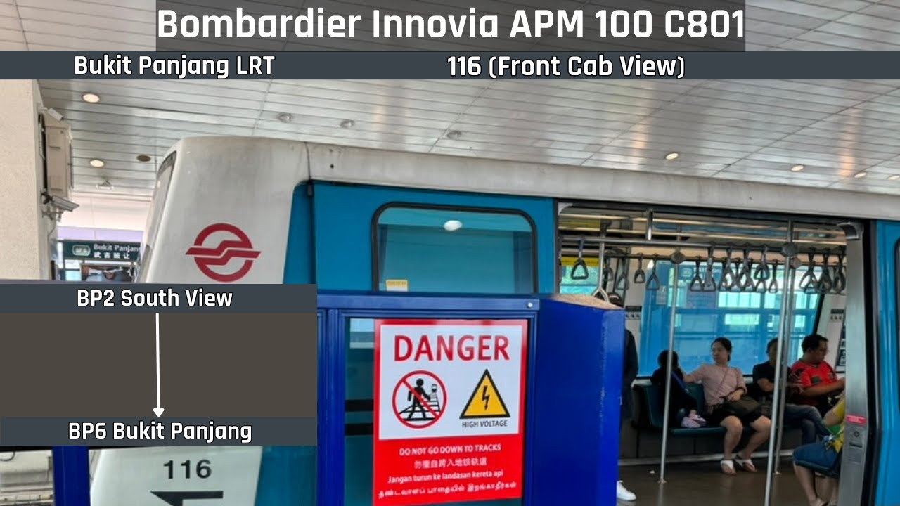 [First Ride on BPLRT] Bukit Panjang LRT [South View → Bukit Panjang ...