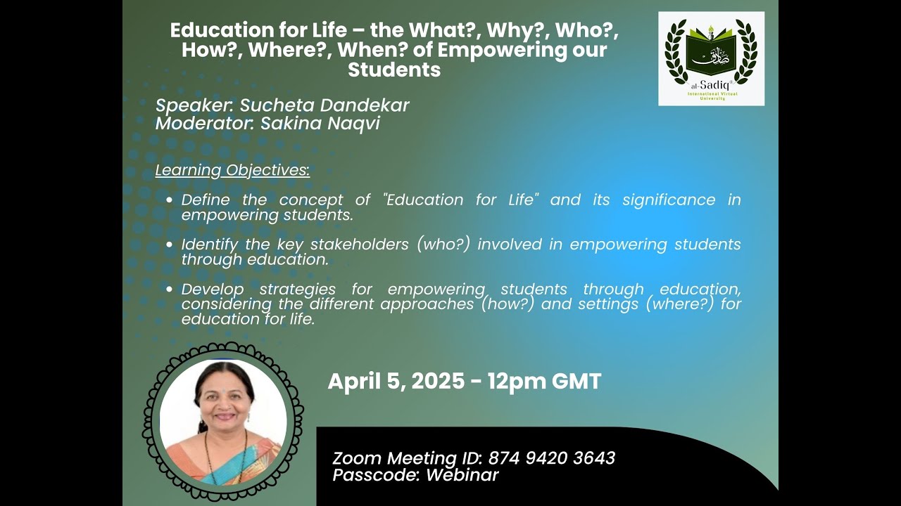 Education for Life - YouTube
