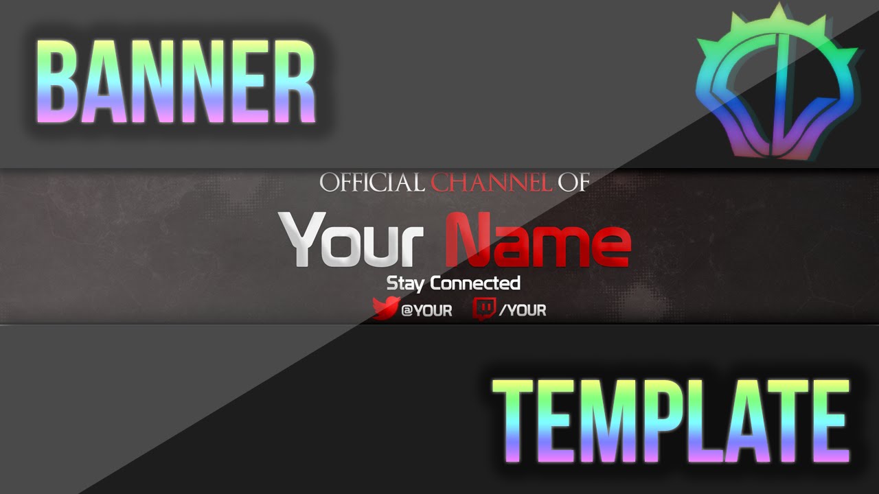 Simple Youtube Banner Template! - YouTube