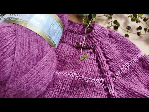🧶Easy Raglan Sweater (Top-Down) — Step-by-Step Tutorial for Beginners