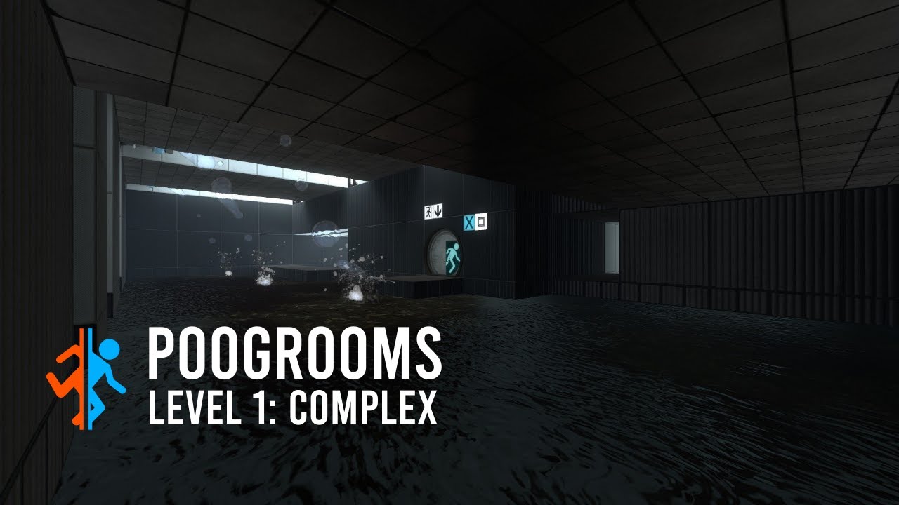 Poogrooms, Level 1: Complex | Portal 2 Liminal Poolrooms Test Chamber ...
