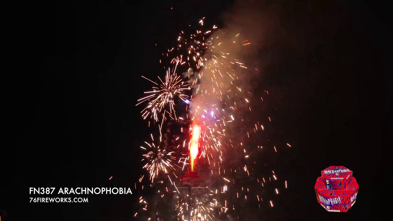 FN387 Arachnophobia - Fireworks Fountain - YouTube