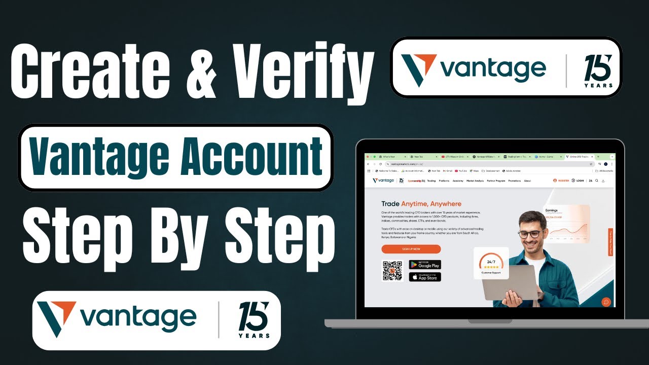 How to Create and Verify a Vantage Account - YouTube