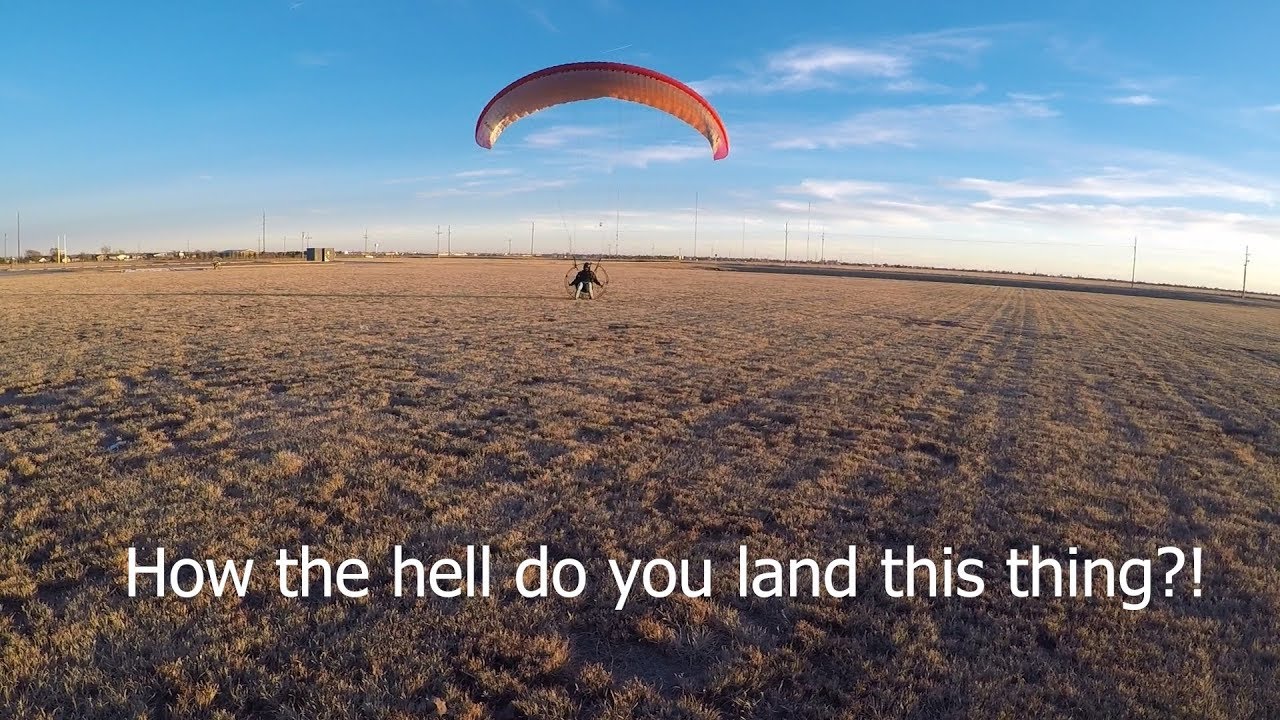 How To Land A Paramotor/Emergency Landing Procedures - YouTube