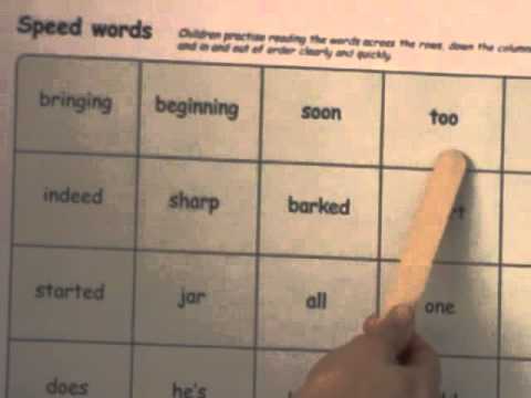 RWI Storybook Speed Words - YouTube