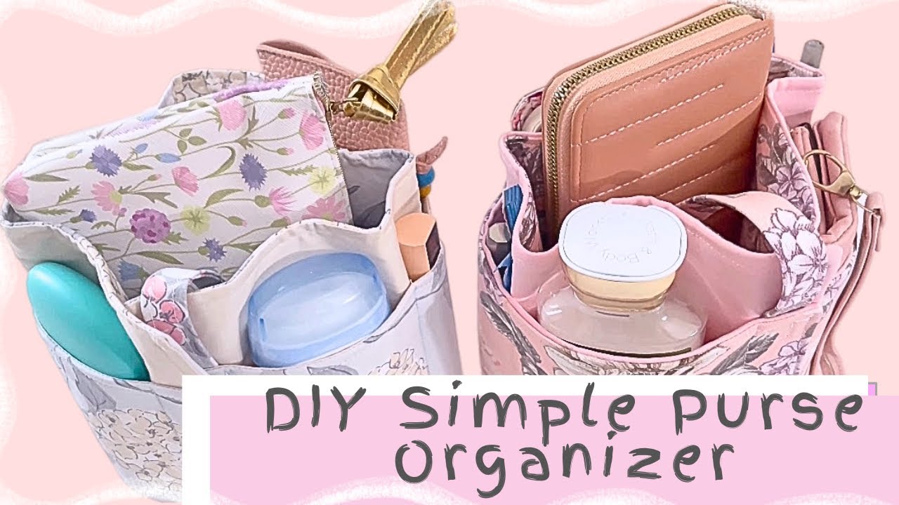 How to make a easy and simple purse organizer - YouTube