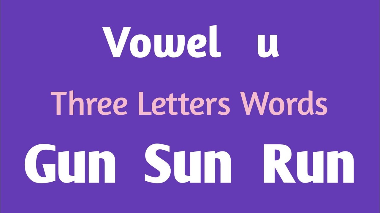 Sound of vowel u ।। Spelling petterns for sound of u - YouTube