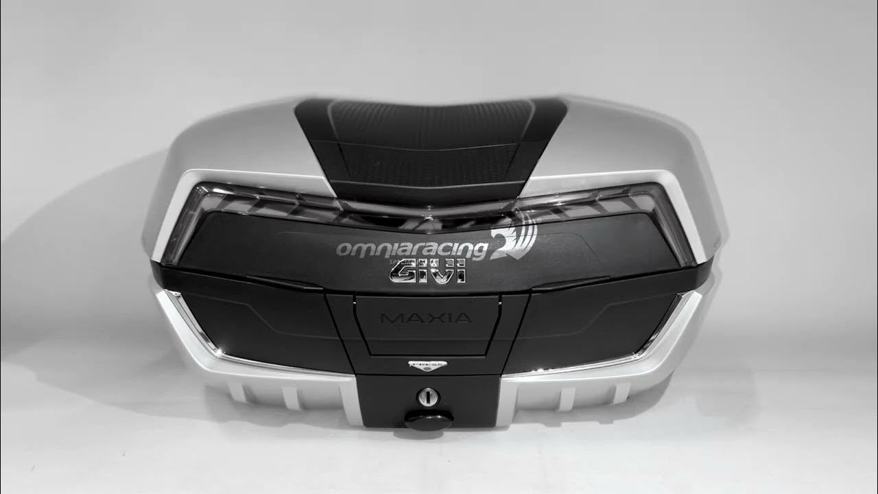 Bauletto Givi V58NT Monokey Maxia 5 58 litri centrale in ABS nero con cover alluminio - YouTube