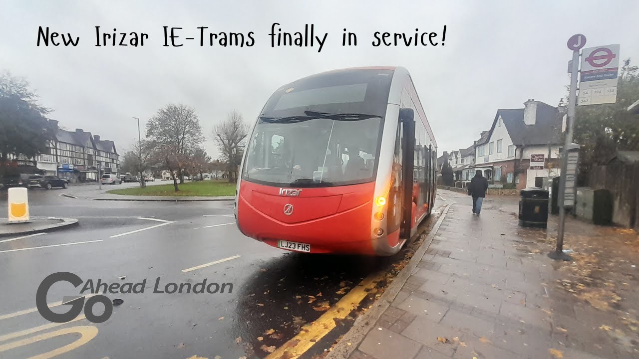 NEW! Irizar ie-Trams on Bus Route 358! - YouTube