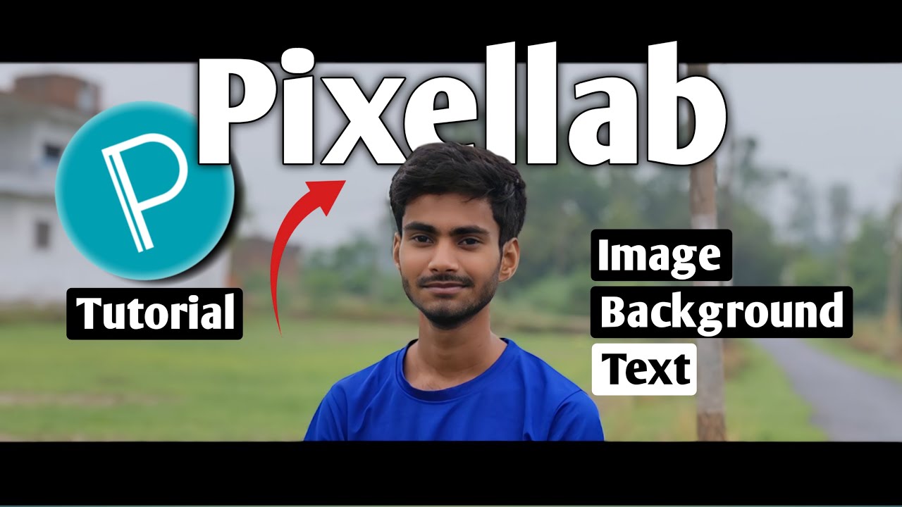 Image Background Text | Tutorial in PixelLab - YouTube