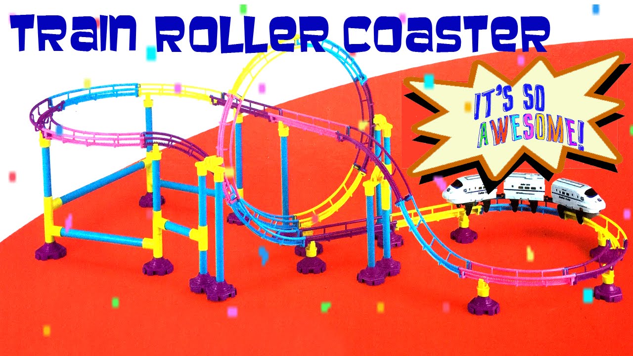 Toy TRAIN ROLLER COASTER RAILWAY for Kids | SUPERXAVIERTOYS - YouTube