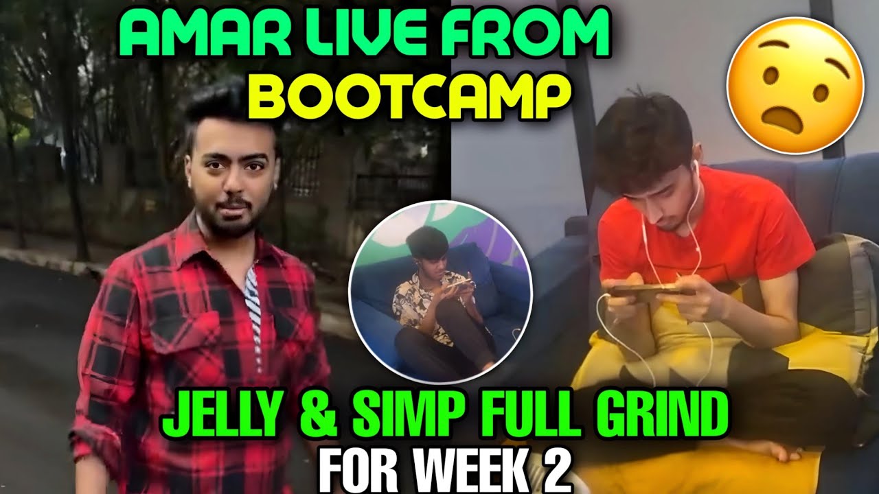 AMAR LIVE FROM BOOTCAMP 😮 || JELLY & SIMP FULL GRAIN FOR WEEK 2 🤯 || # ...