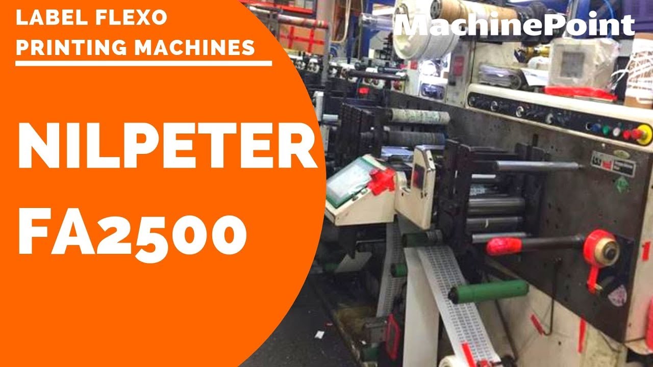 NILPETER FA2500 Label flexo printing machines | NILPETER Machines - YouTube