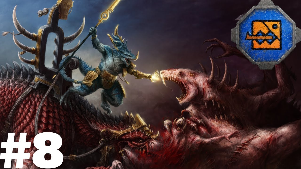 EMBOSCADA DO GEKOLO PRIME! - Homens-Lagartos(Kroq-Gar) - (TTWH3 - IEE ...