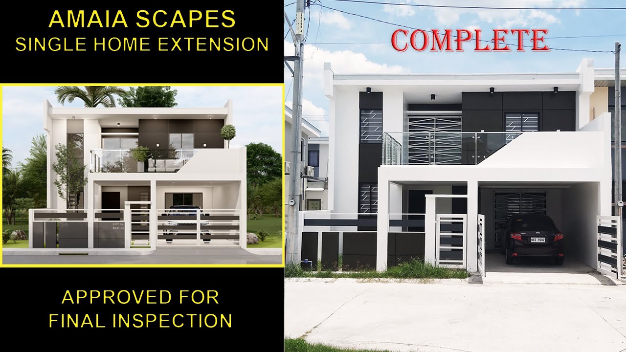 AMAIA SINGLE HOME EXTENSION | COMPLETE | 95sqm LOT | HOUSE DESIGN - YouTube