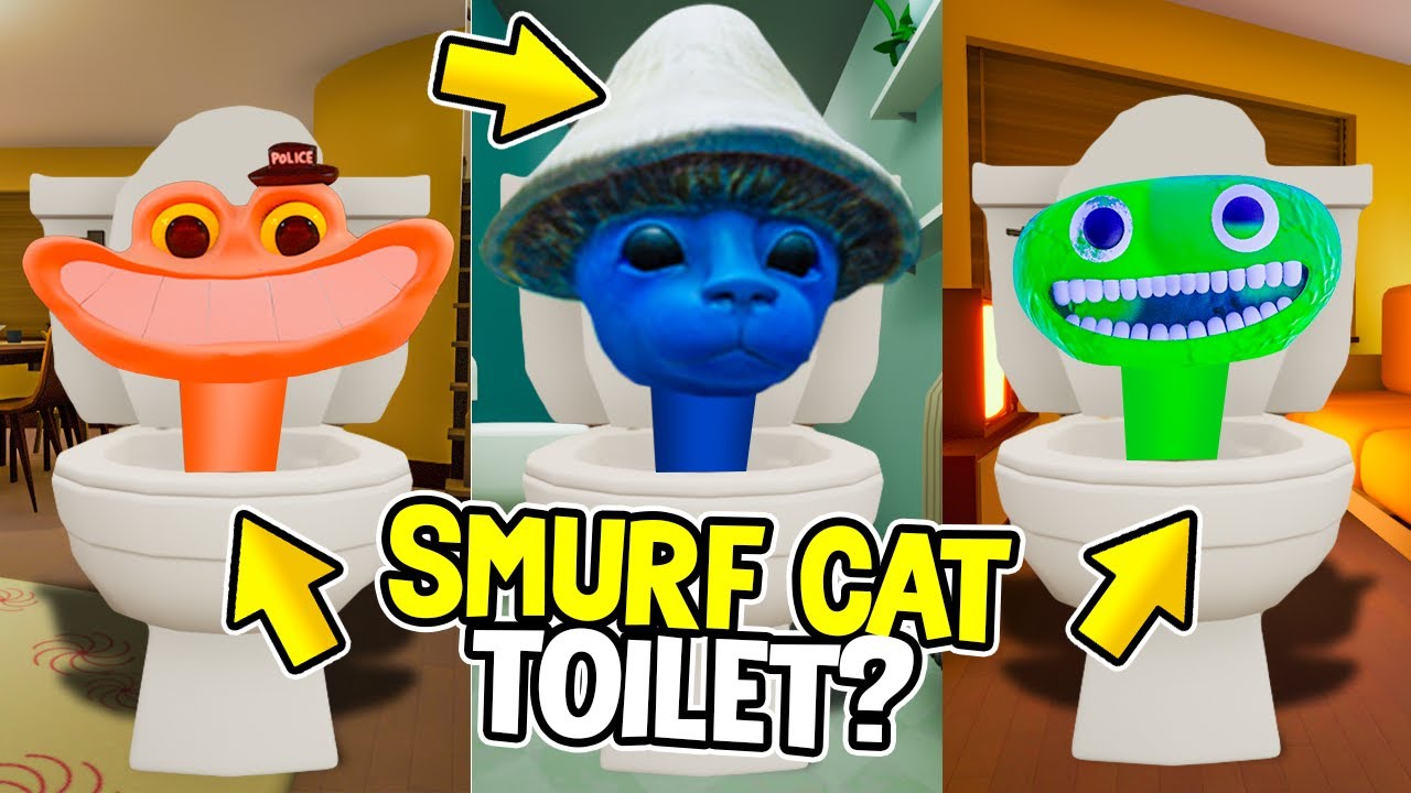Baby Smurf Cat but as TOILET? Secret Mod + Funny Garten Of Banban 6 ...