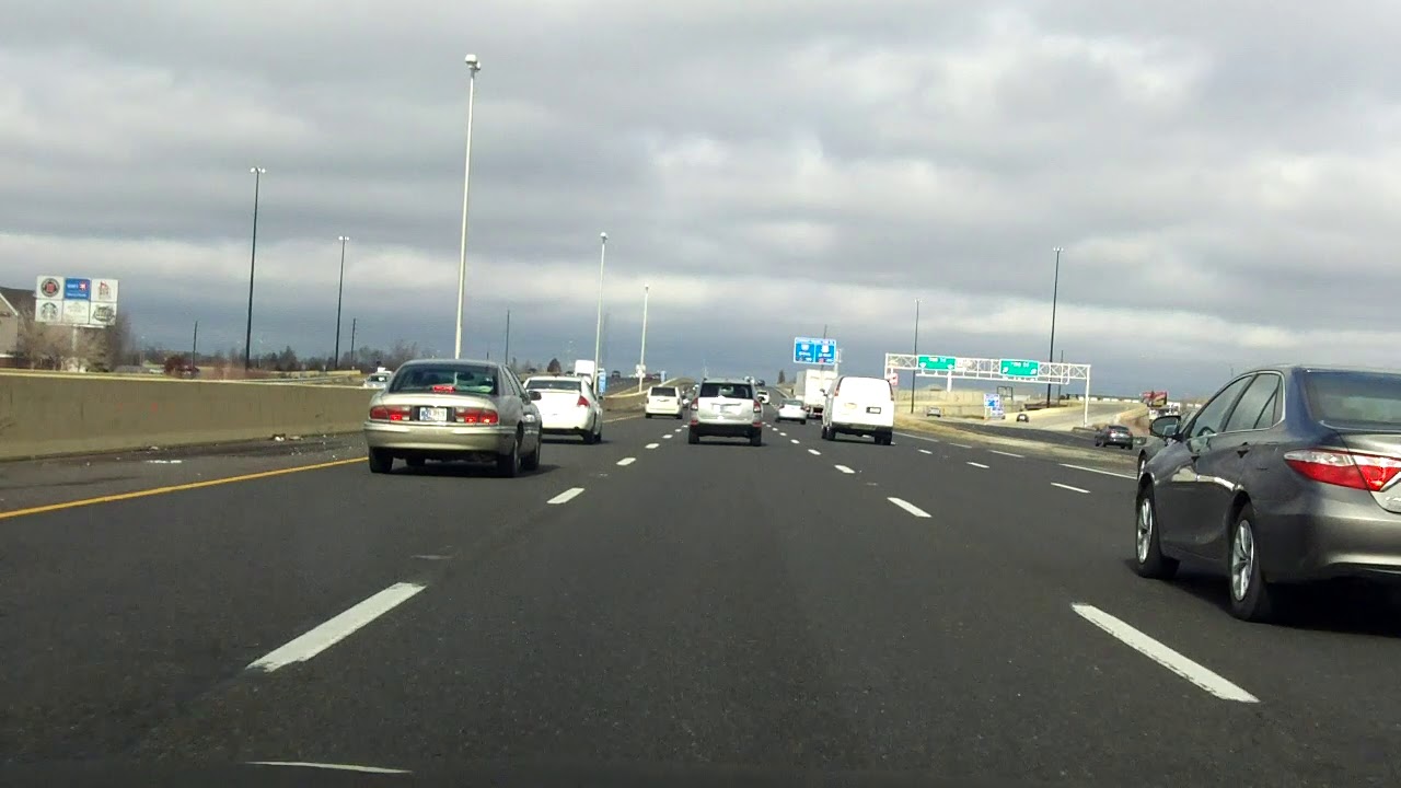 Indianapolis Beltway (Interstate 465 Exits 16 to 25) inner loop - YouTube