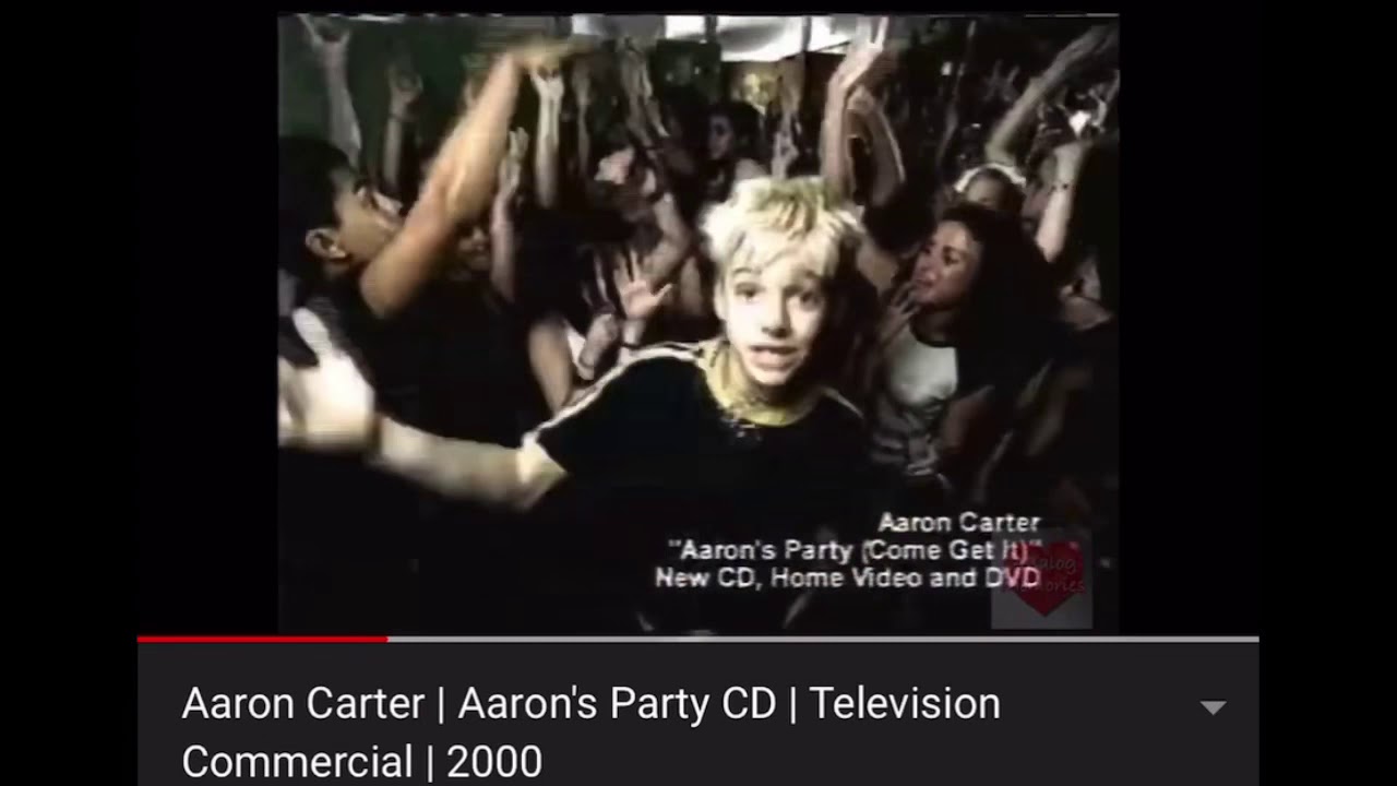 Aaron Carter - Aaron’s Party Come Get It 2000 Commercial - Jive Records ...