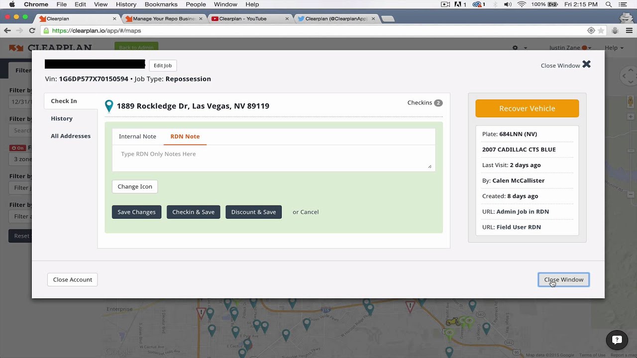 Clearplan Repossession Software Updates for May 1st 2015 - YouTube