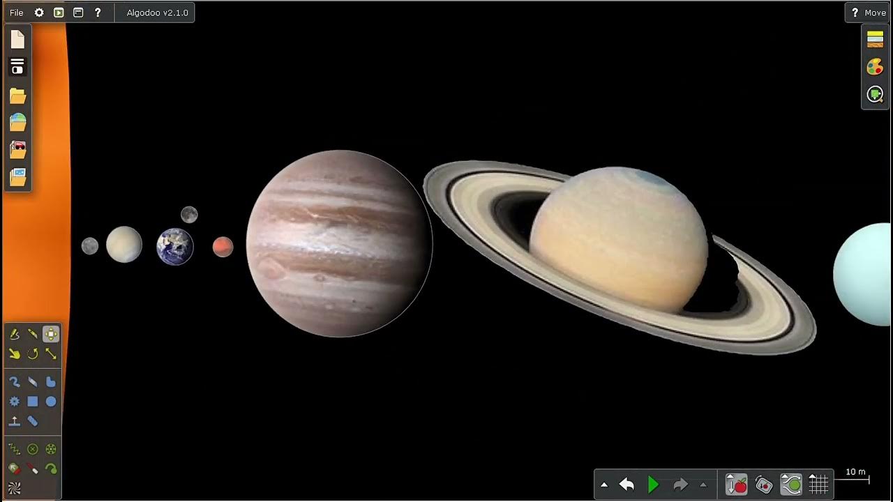 Algodoo: solar system [details maxed out!] - YouTube