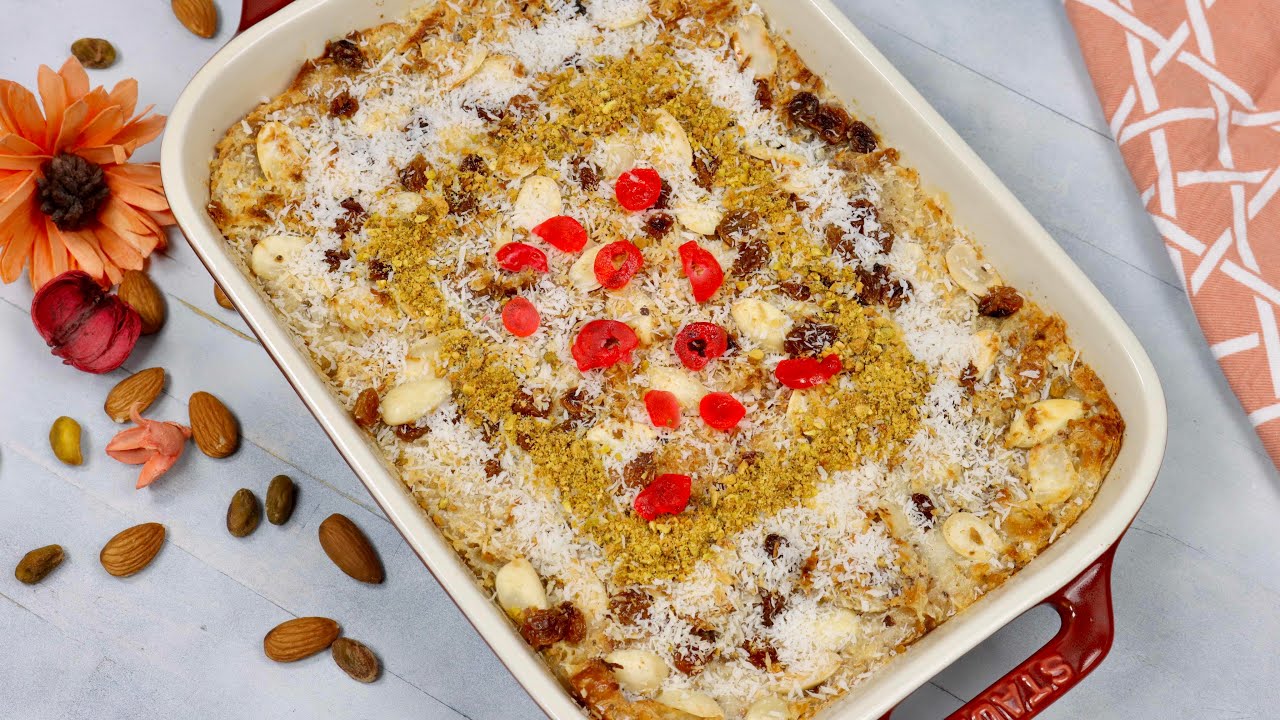 Umm Ali | Famous Egyptian Dessert Recipe | Egyptian Bread Pudding - YouTube