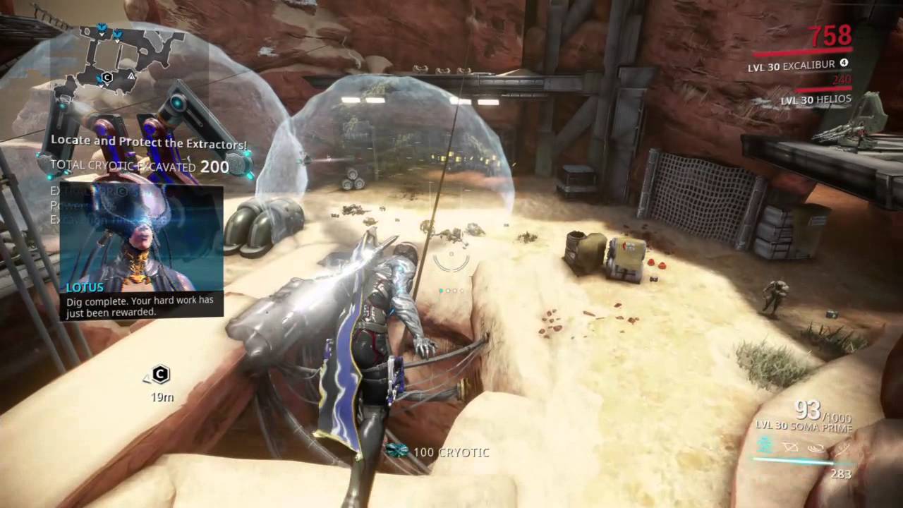Warframe (PS4) Excavation: Nightmare Mode - YouTube