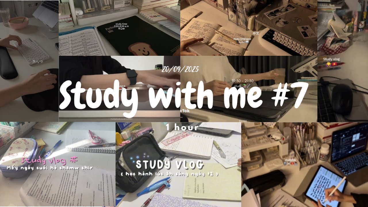 Study Vlog #7 Tổng hợp study vlog 1 hour | tb317 - YouTube