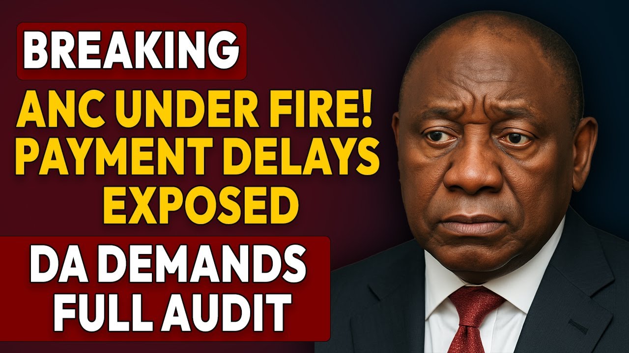 BREAKING: ANC Under Fire Over Delayed Payments – DA Demands Audit! - YouTube