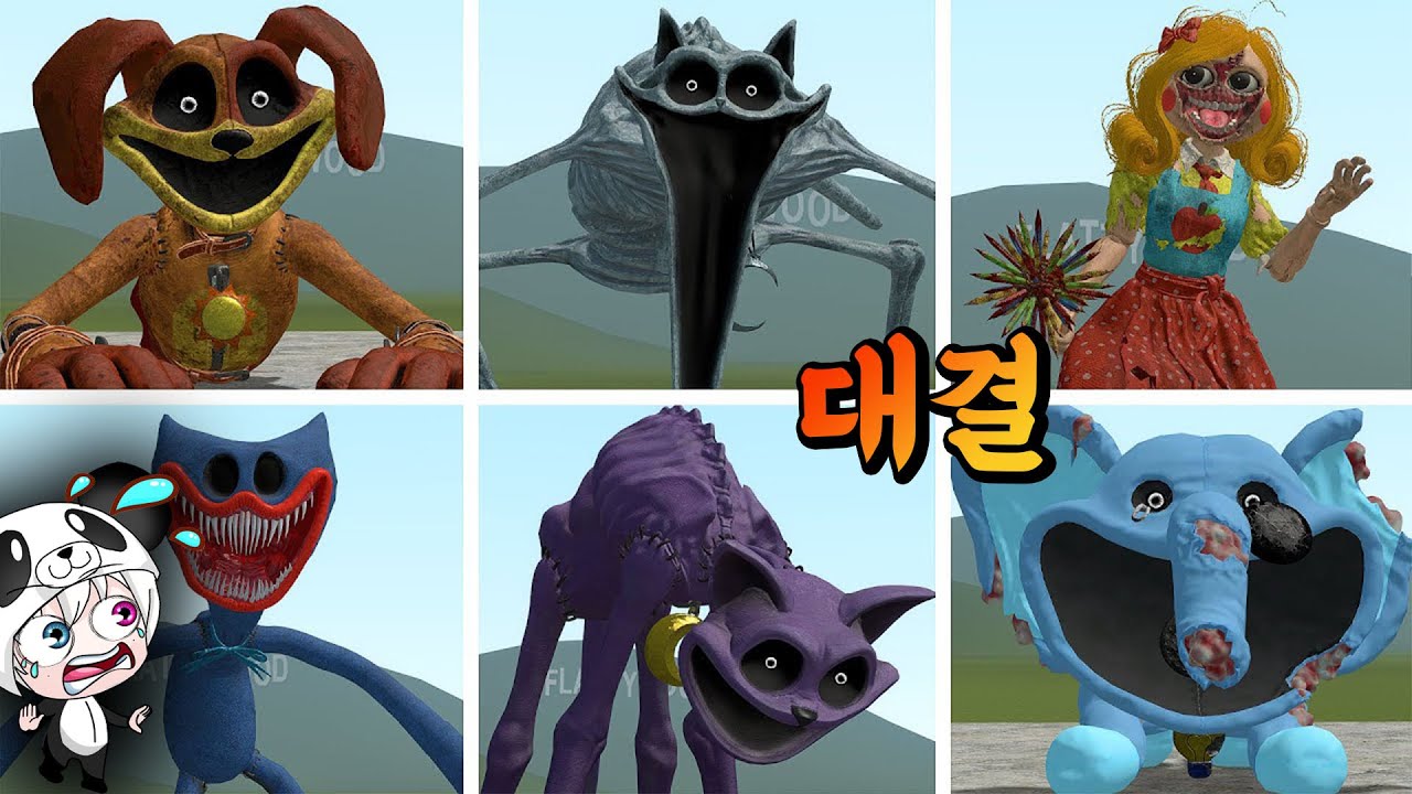 파피플레이타임 캣냅과 도그데이 미스딜라이트와 스마일링 크리터들의 배틀대결 과연 누가 가장 강할까 파피플레이타임 챕터3