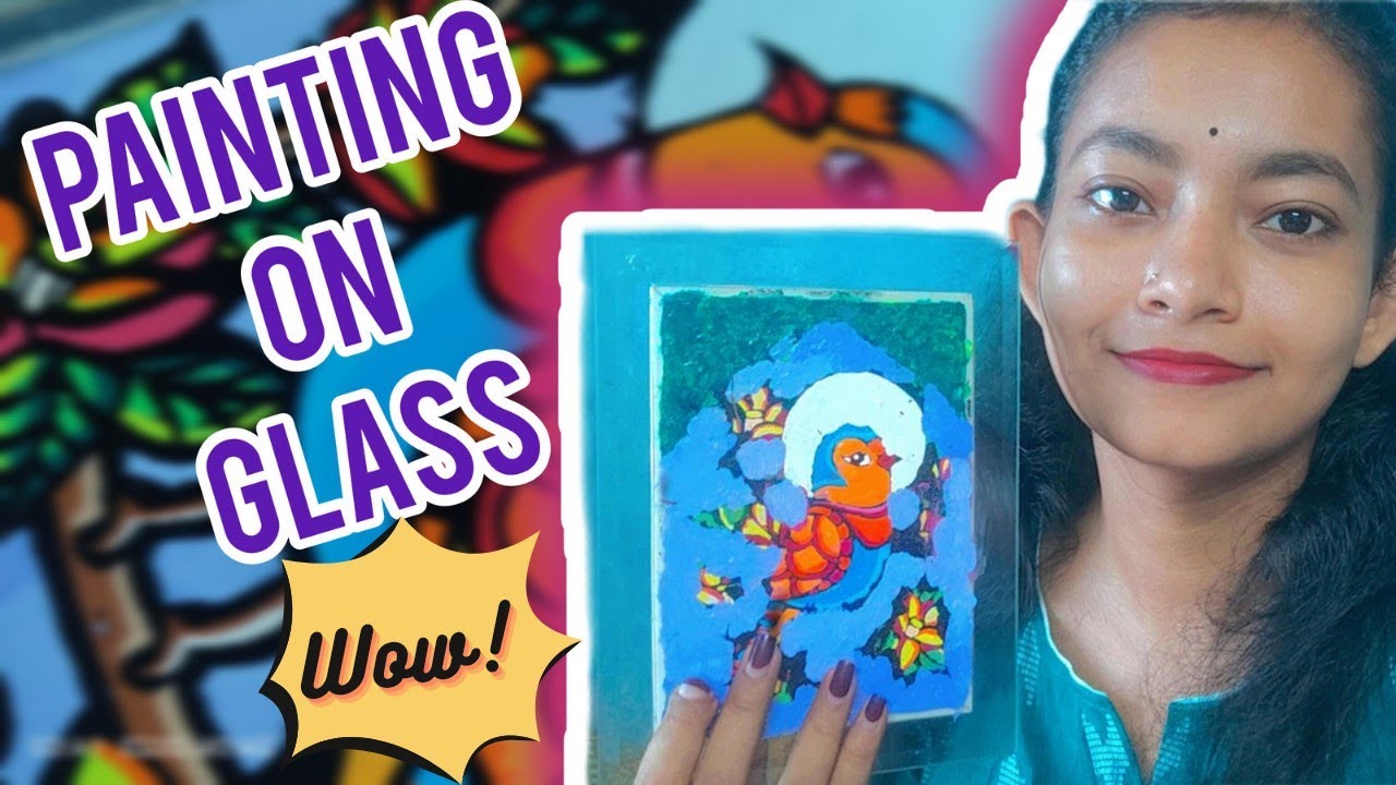 What! I Cann't Belive? First Time I Try To Paint 🎨 On Glass | Result Is ...