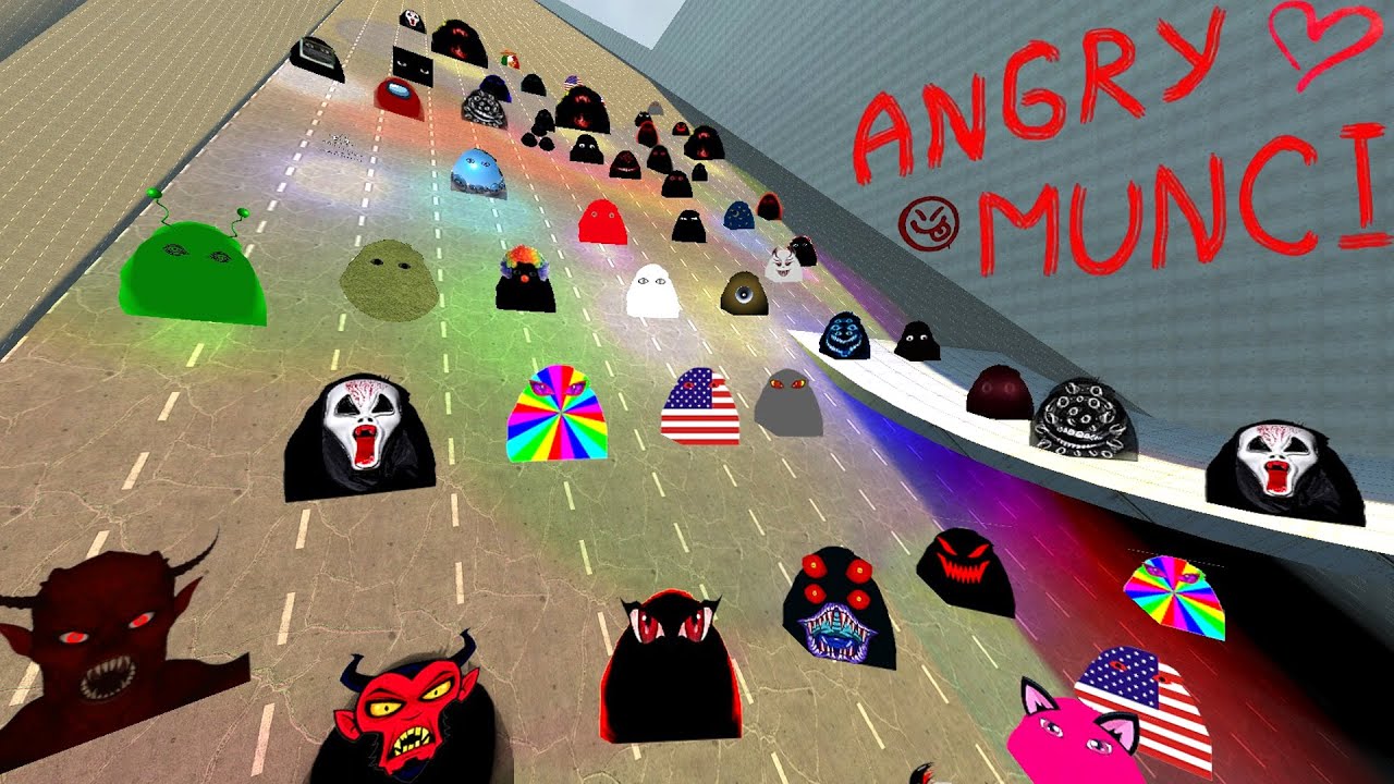 Angry MUNCI Nextbot Family goes on a ROLLER COASTER Gmod! Garry's Mod ...