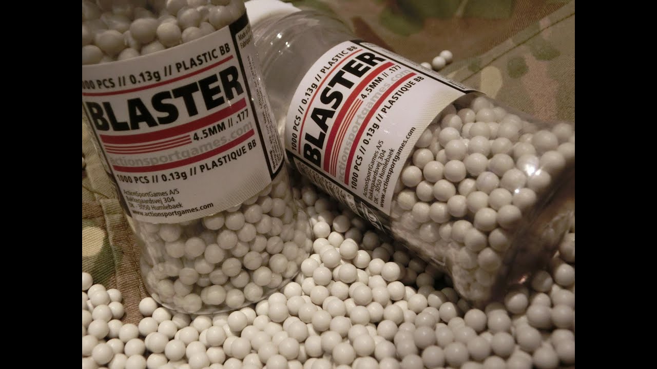 REVIEW : ASG 4.5mm Blaster Plastic Air Pistol BB's - YouTube