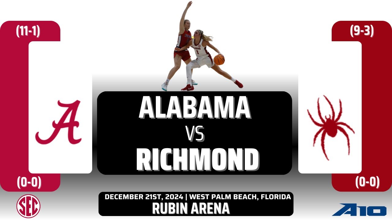 Alabama vs Richmond | 2024 West Palm Beach Classic | 12.21.24 - YouTube