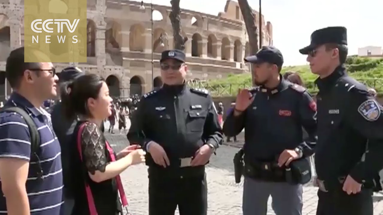 Rome and Milan jointly patrolled by Italian & Chinese police - YouTube