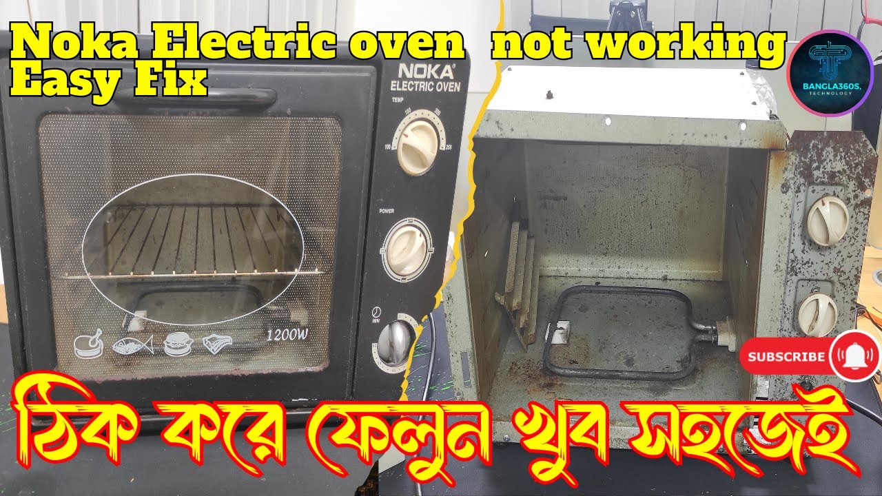 How to Repair Noka Electric oven no power heating not working Easy Fix ...