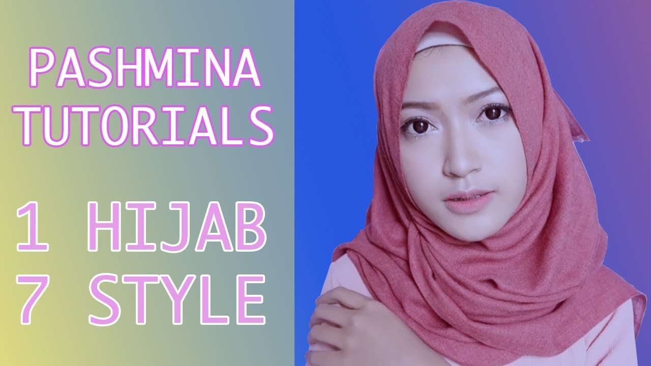 Easy Wearing Pashmina Hijab 7 Style In One Pahmina #Easy Hijab ...
