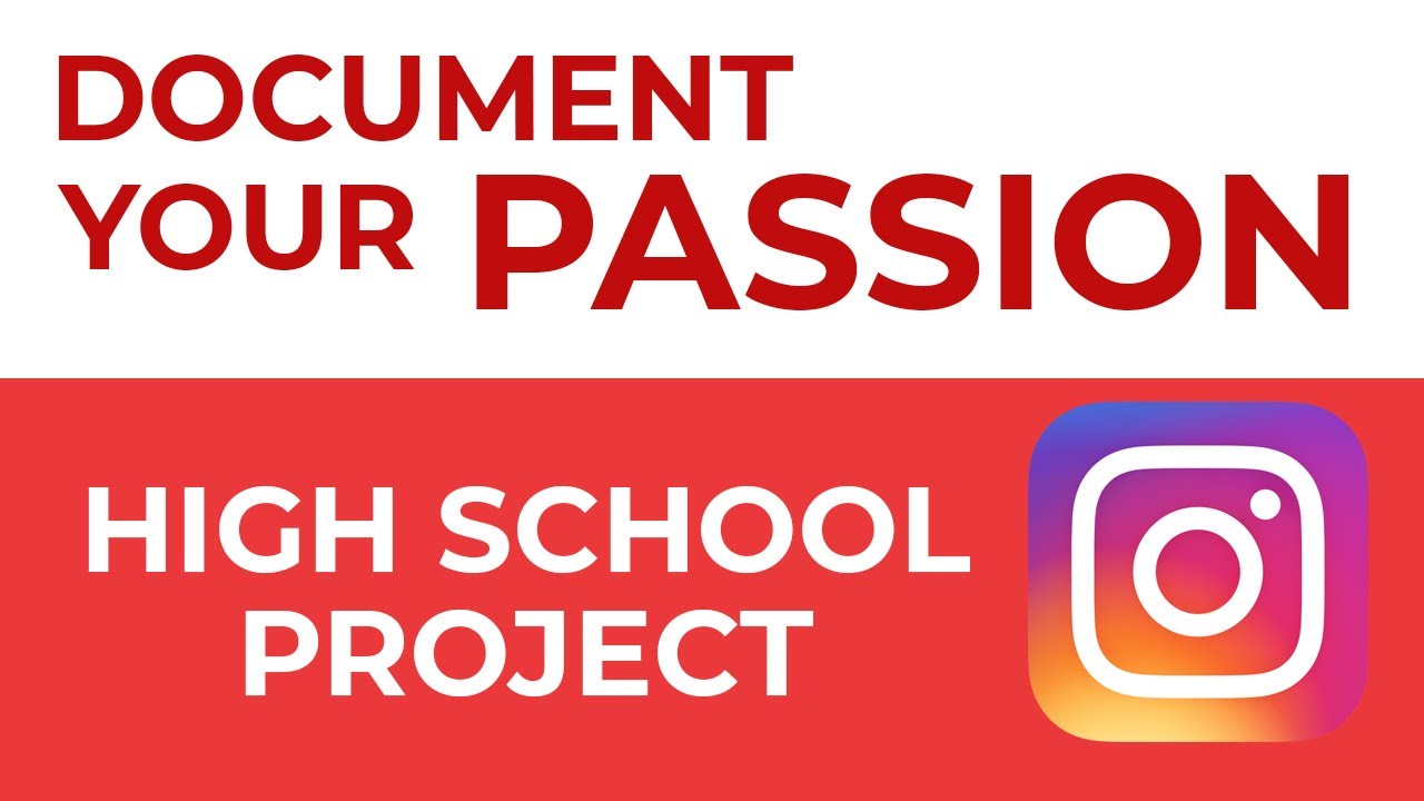 Document Your Passion Social Media Project | How to Encourage Students ...