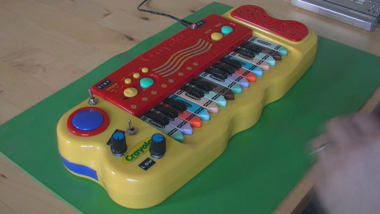 Circuit Bent Crayola Keyboard by freeform delusion - YouTube