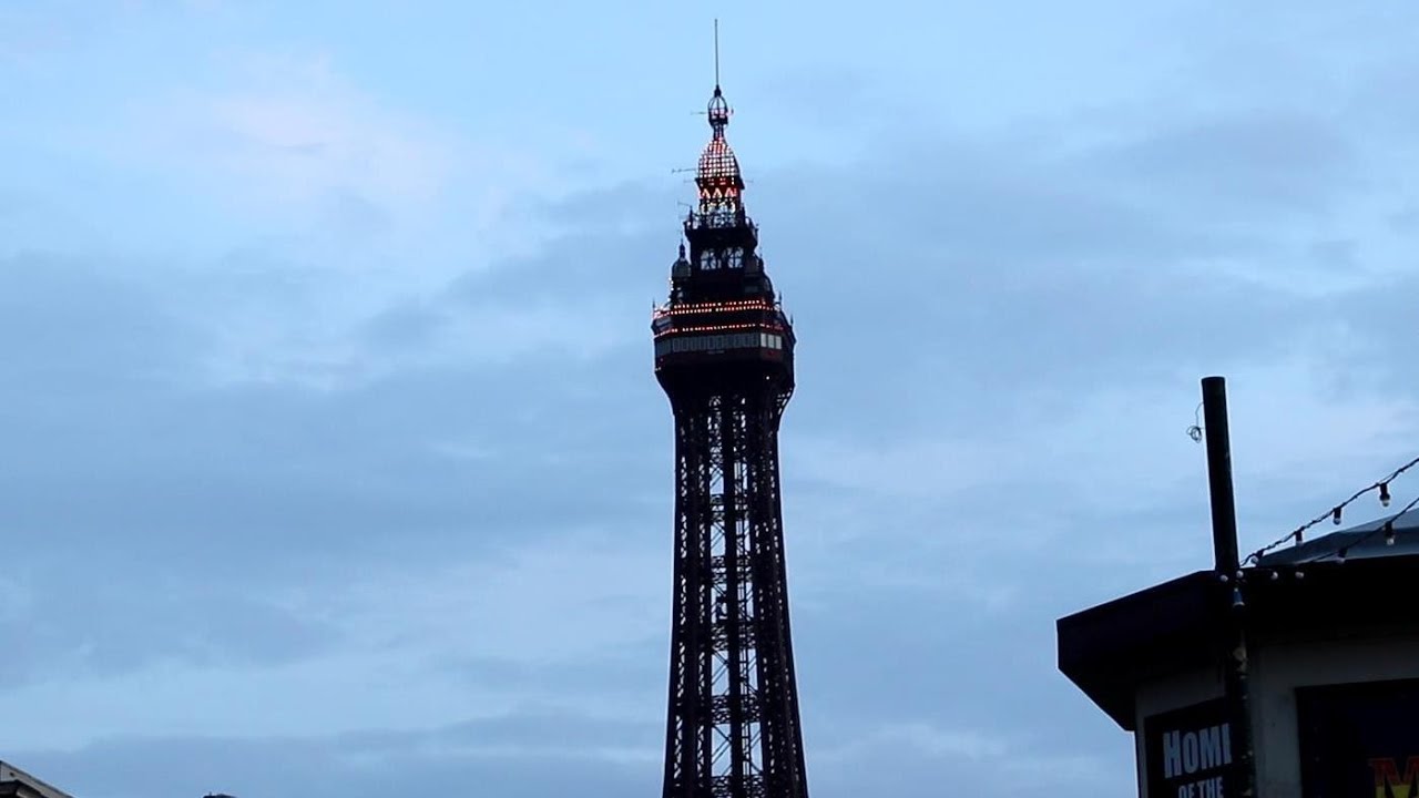 A Day at Blackpool, video of the Promenade & panoramic view from the ...