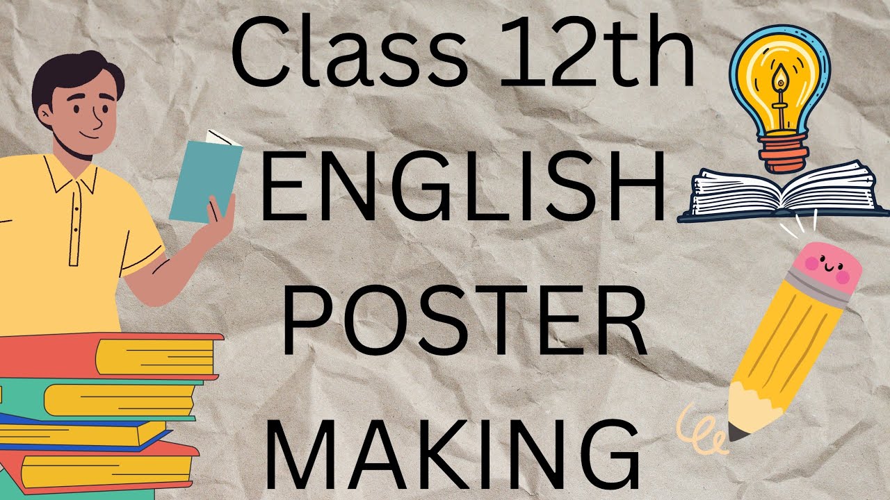 class12th english poster making in 2 minutes..#class12th #mpboardpaper# ...