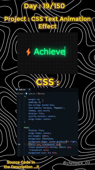 TEXT ANIMATION EFFECT USING CSS #webdesign #css #webdevelopment - YouTube