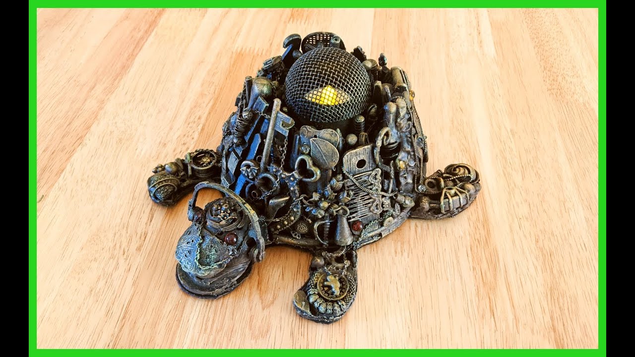 Recycling Art..... Turtle - YouTube
