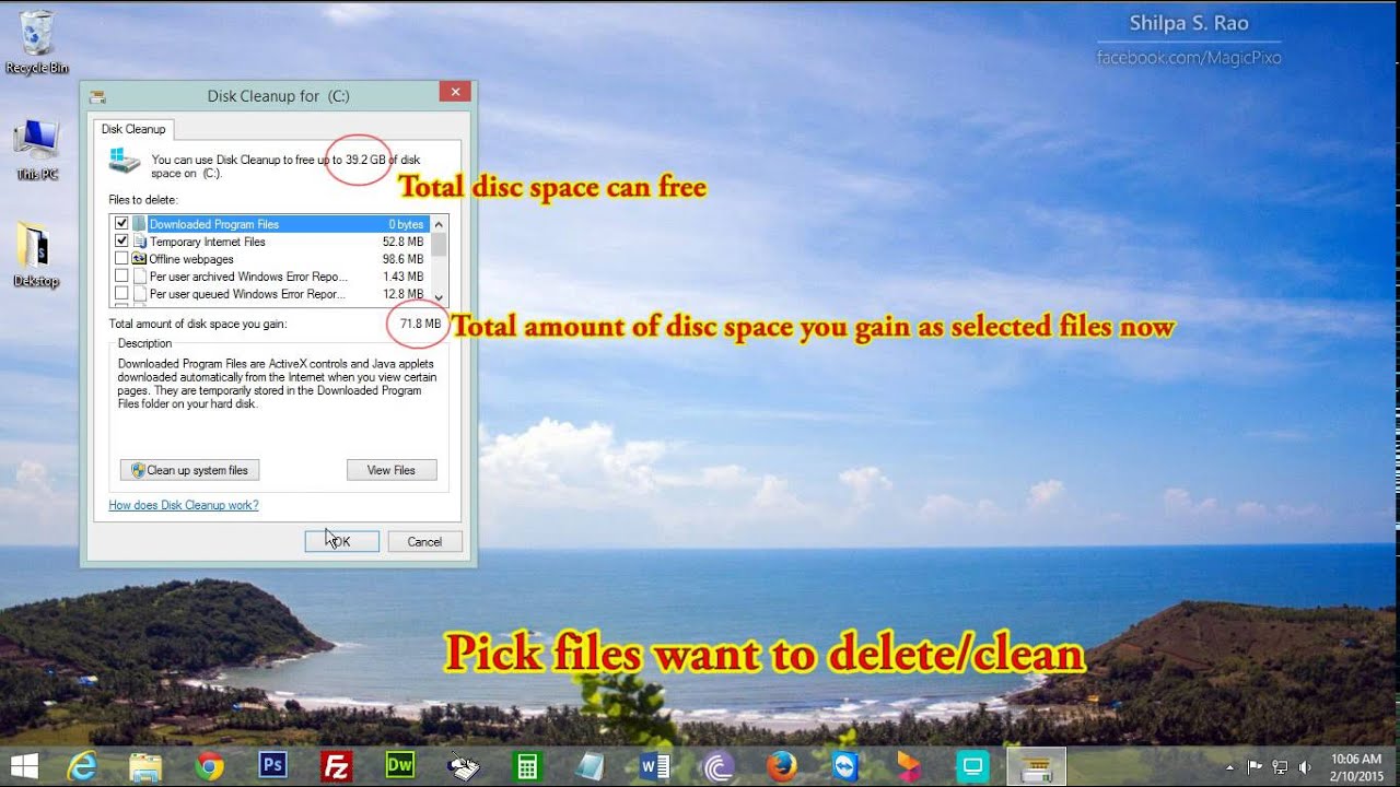 How to do disc cleanup in Windows 8 - YouTube