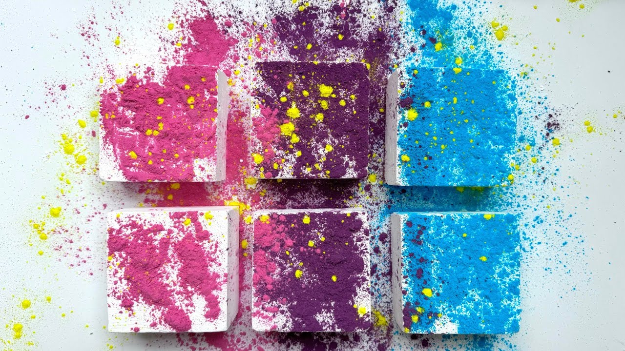 Powdered gym chalk | oddly satisfying video | ASMR - YouTube