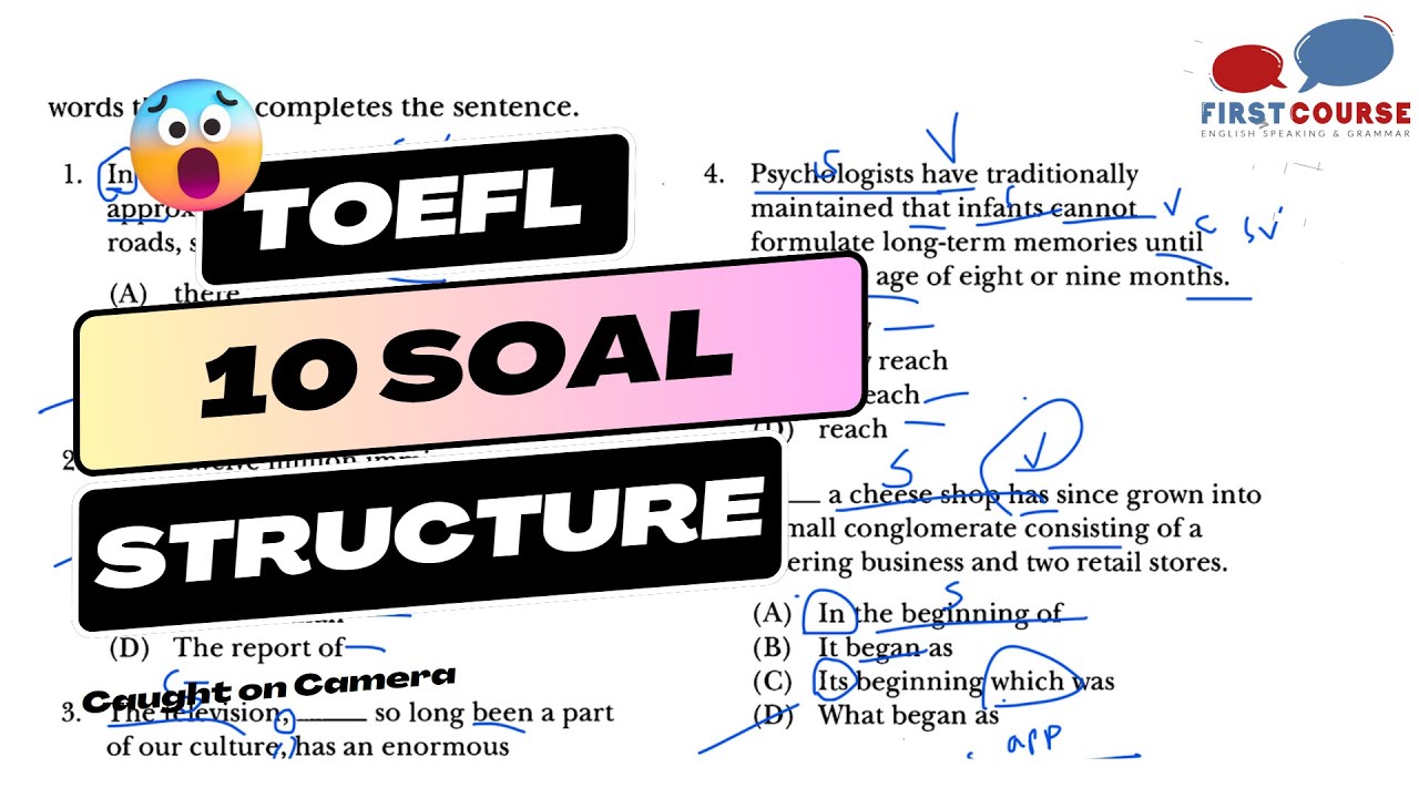 #12 Pembahasan Soal TOEFL ITP Structure SKILL 1-42 - YouTube