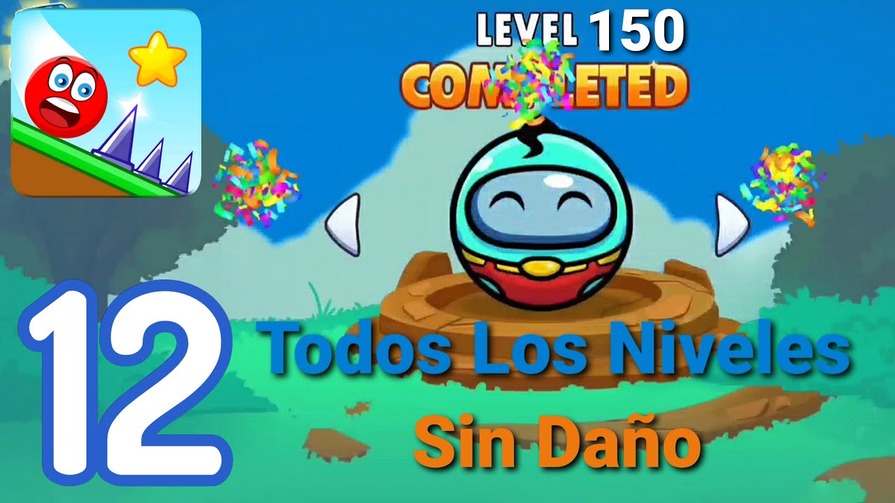 Red Ball Roller-(Gameplay 12)-Todos Los Niveles -Juego Completo- Sin ...