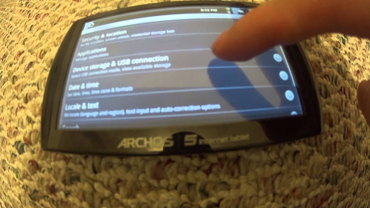 Archos 5 500GB Internet Tablet - YouTube