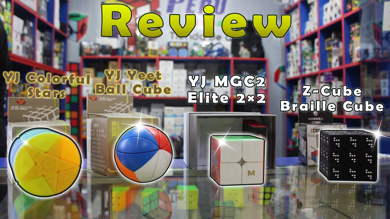 🔥 YJ MGC2 Elite 2×2 + Z-Cube Braille Cube + YJ Colorful Stars + YJ Yeet ...
