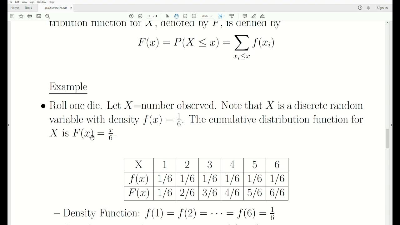 ims13 - Discrete Random Variables and Probability Density Function ...